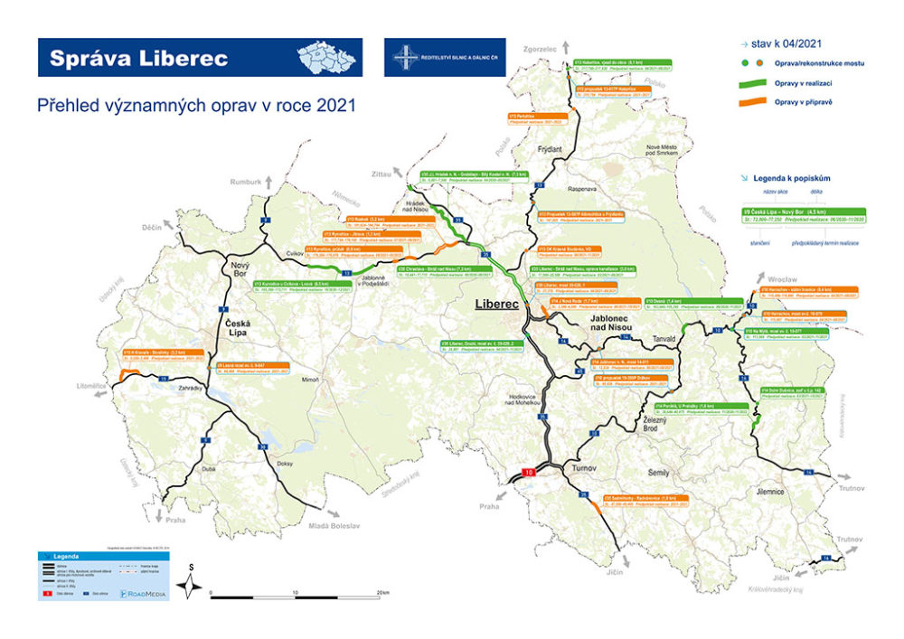 Rekonstrukce mostu na silnici I/35 v Doubí u Liberce - Ředitelství ...