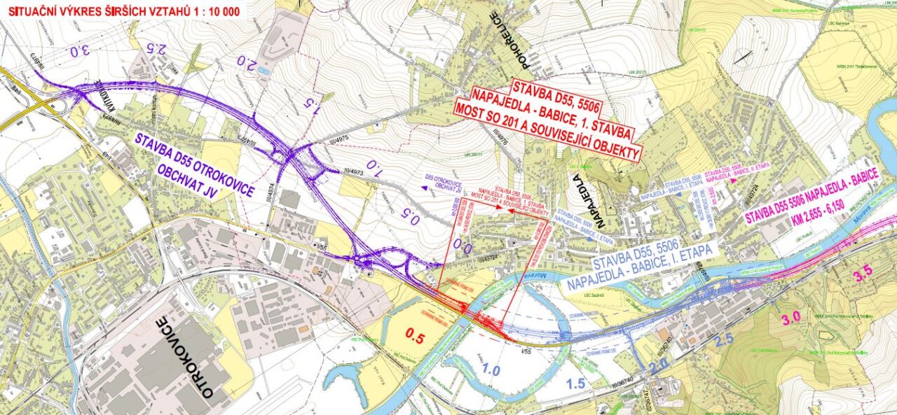 Jak vzniká stokilometrová dálnice D55 z Olomouce do Břeclavi ...