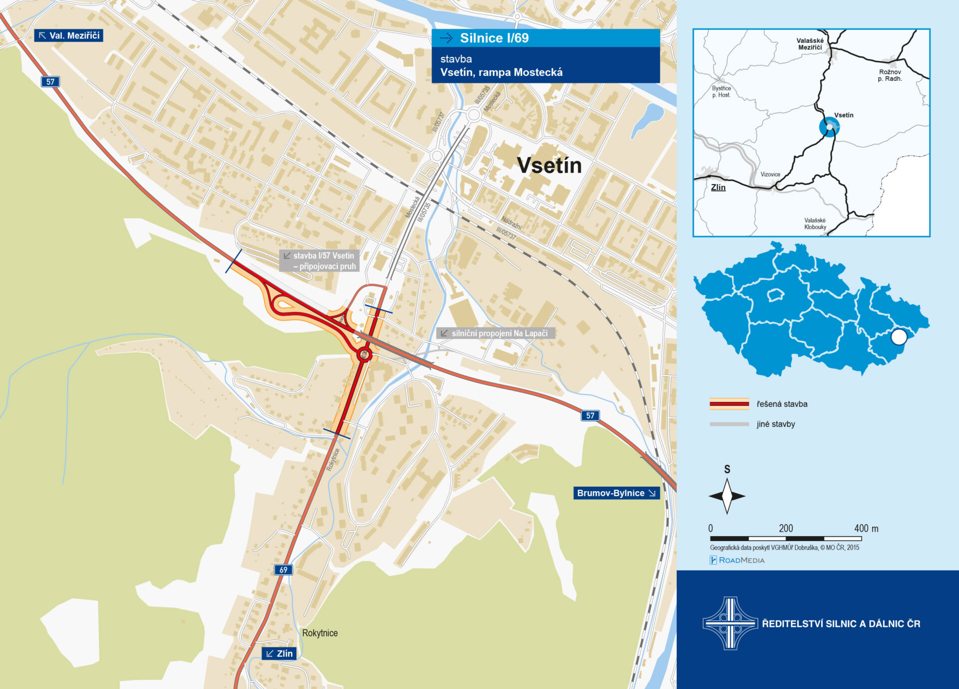Vybíráme zhotovitele stavby I/57 Vsetín–připojovací pruh - Ředitelství silnic a dálnic s. p. pro ...
