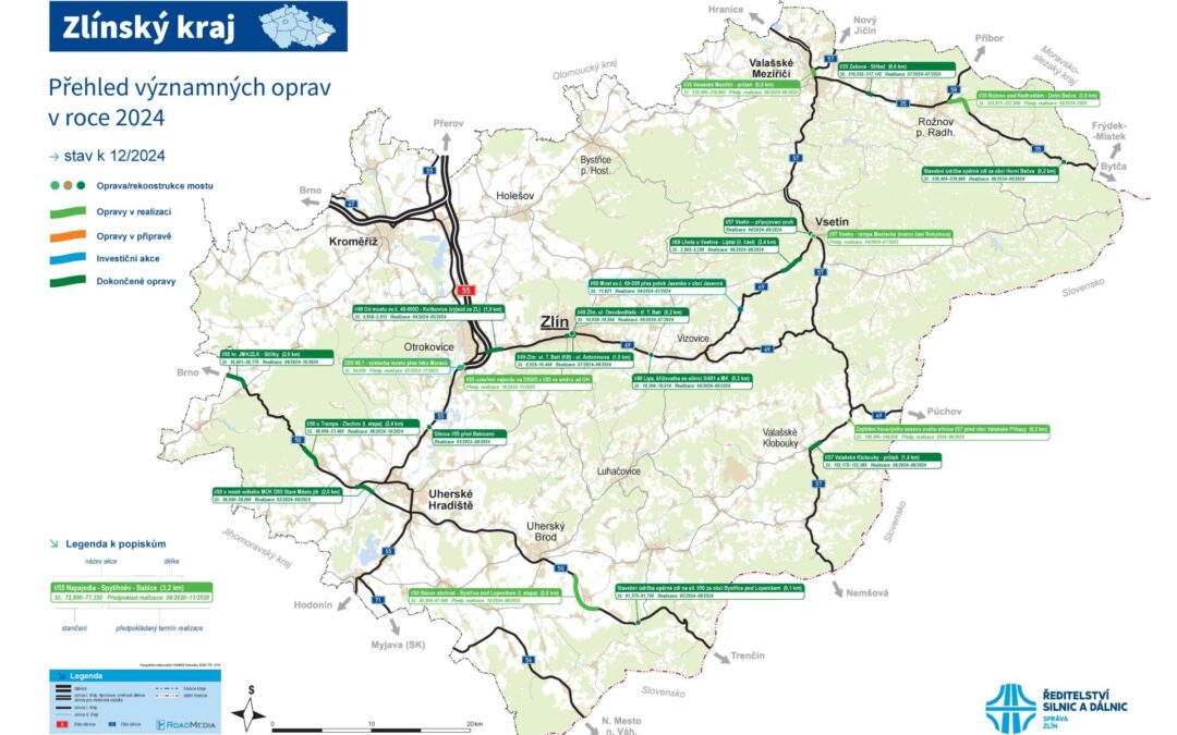 Ohlédnutí za rokem 2024 z hlediska oprav komunikací I. třídy ...